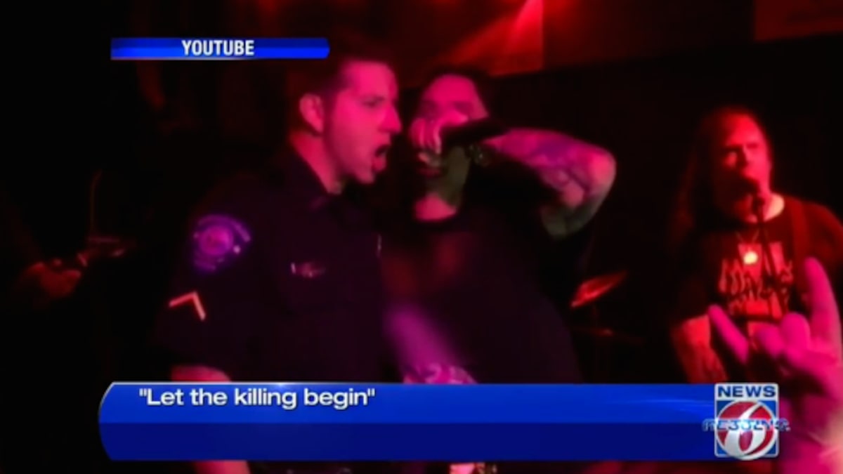 Police officer relieved of duty over 'let the killing begin' lyrics