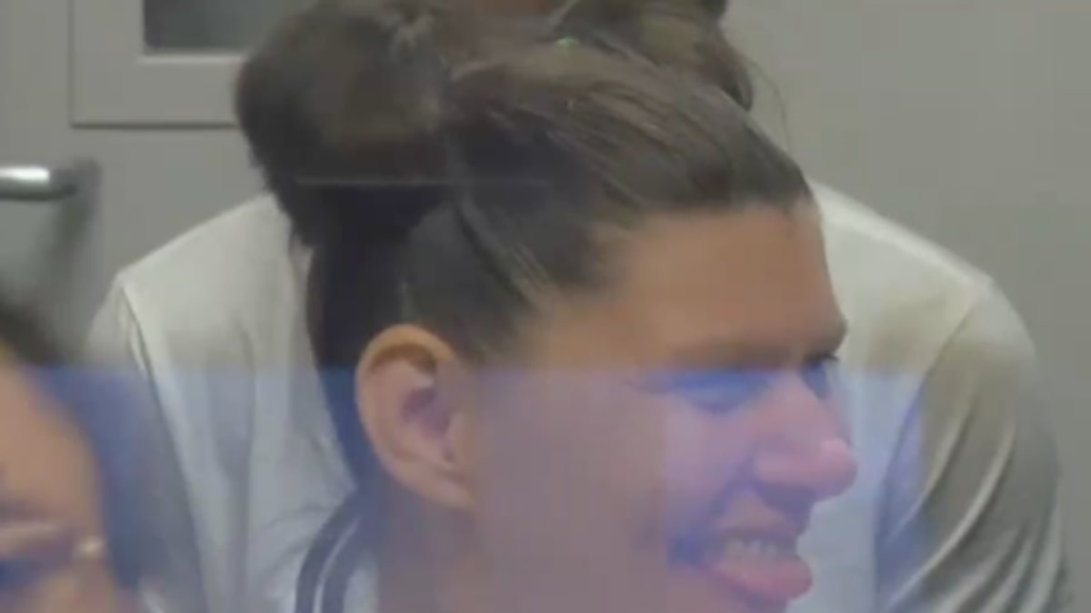 Shock video: Murder suspects face judge, laugh in court